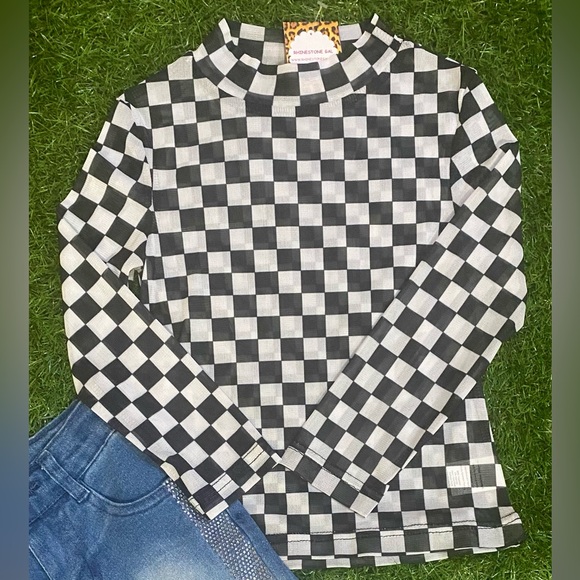 Shirts & Tops | Brand New With Tags Girls Mini Round The Track Black ...